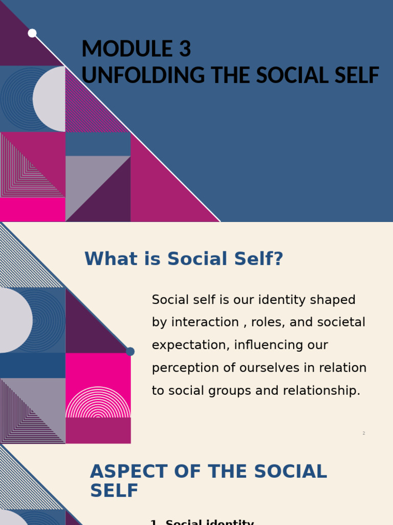 UNFOLDING THE SOCIAL SELF Part 1 | PDF