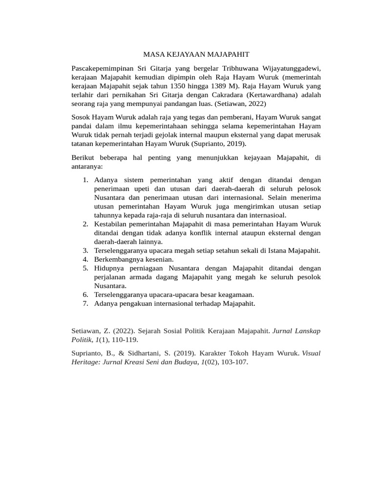 Masa Kejayaan Majapahit | PDF