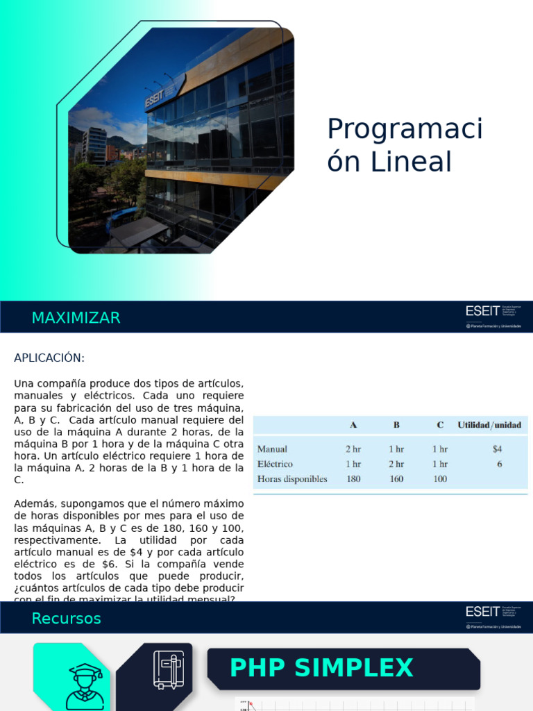 Programacion Lineal | PDF