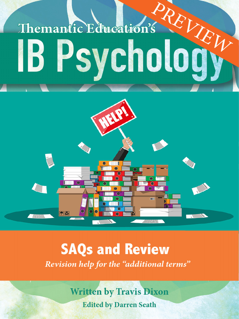 IB Psychology Paper One Additional Terms PREVIEW 05.20 | PDF ...