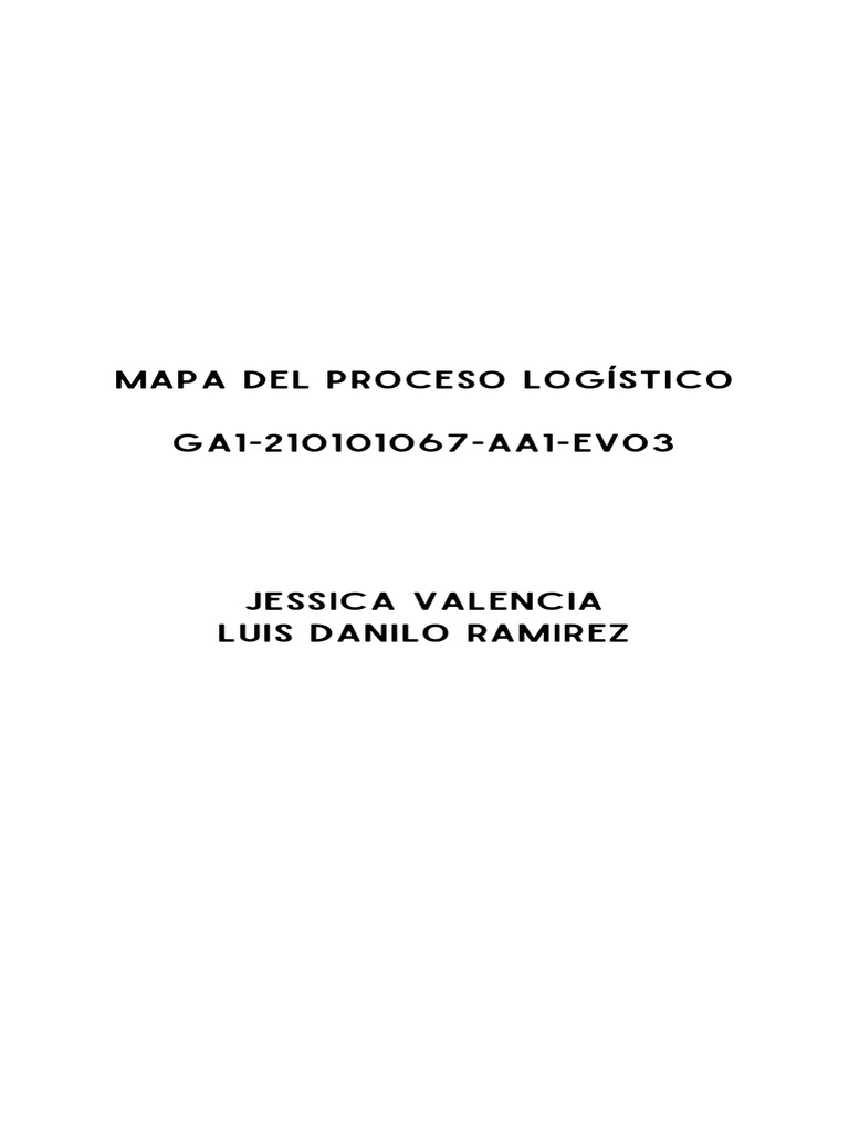 Mapa del Proceso Logístico Eficiente | PDF