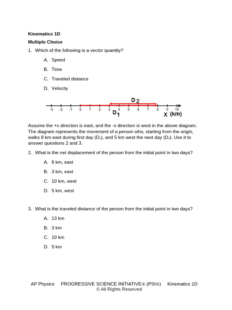 ap-physc-m_kinematics-1d-multiple-choice_2024-08-18 | PDF ...