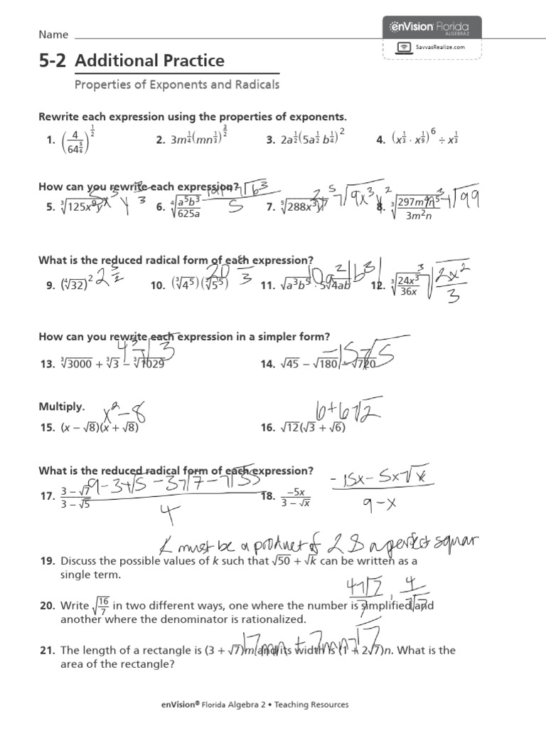 5 2 Practice | PDF | Mathematical Notation | Number Theory