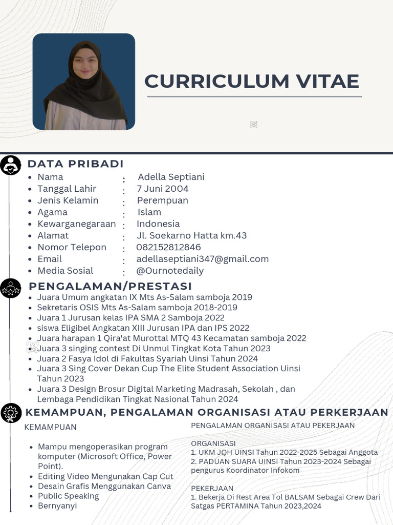 Agama Adella Septiani: Islam | PDF