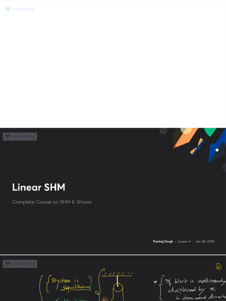 linear shm theory | PDF