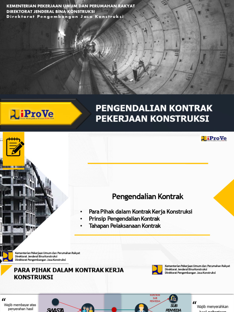 Pengendalian Kontrak Konstruksi PU | PDF