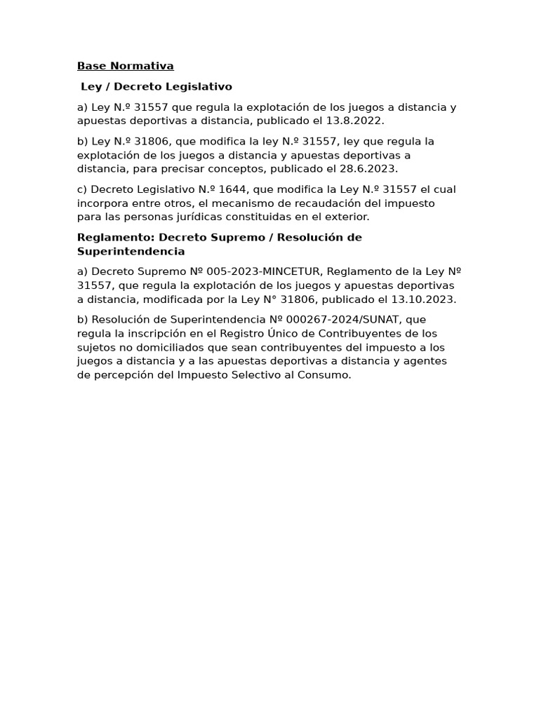 Base Normativa | PDF