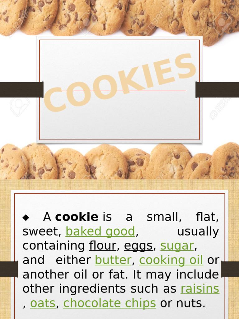 Understanding Cookie Types and Characteristics | PDF | Cakes | Dough
