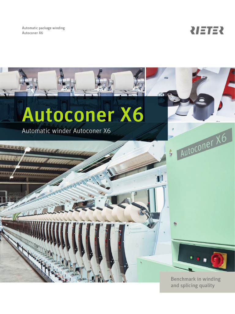 Rieter Autoconer X6: Efficient Winding Solutions | PDF | Energy ...