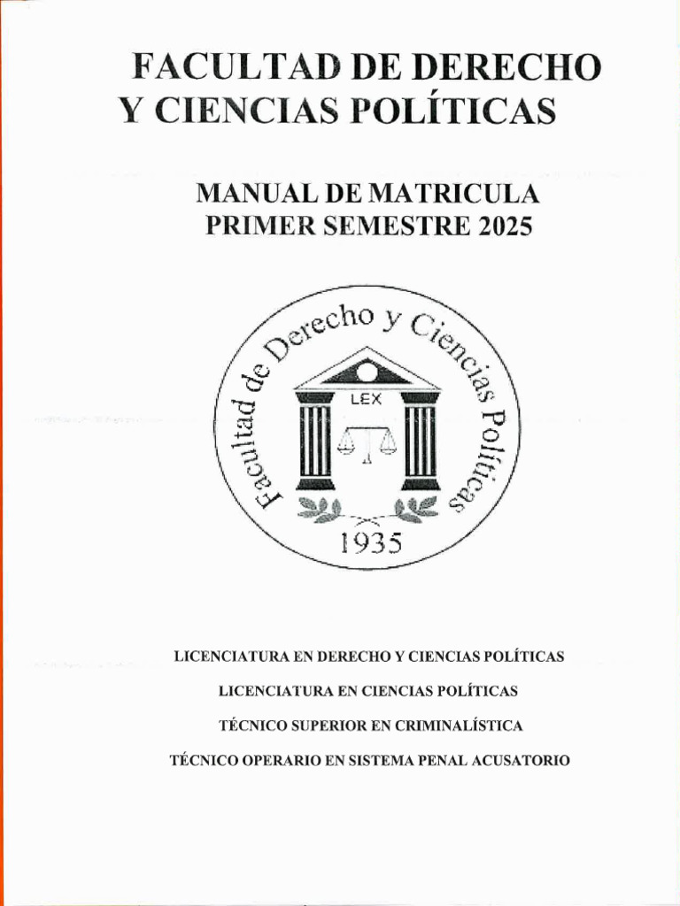Actualizado Manual de Matrícula 2025 MJP | PDF