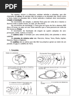 Fases da Lua: Exercícios para 6º Ano | PDF