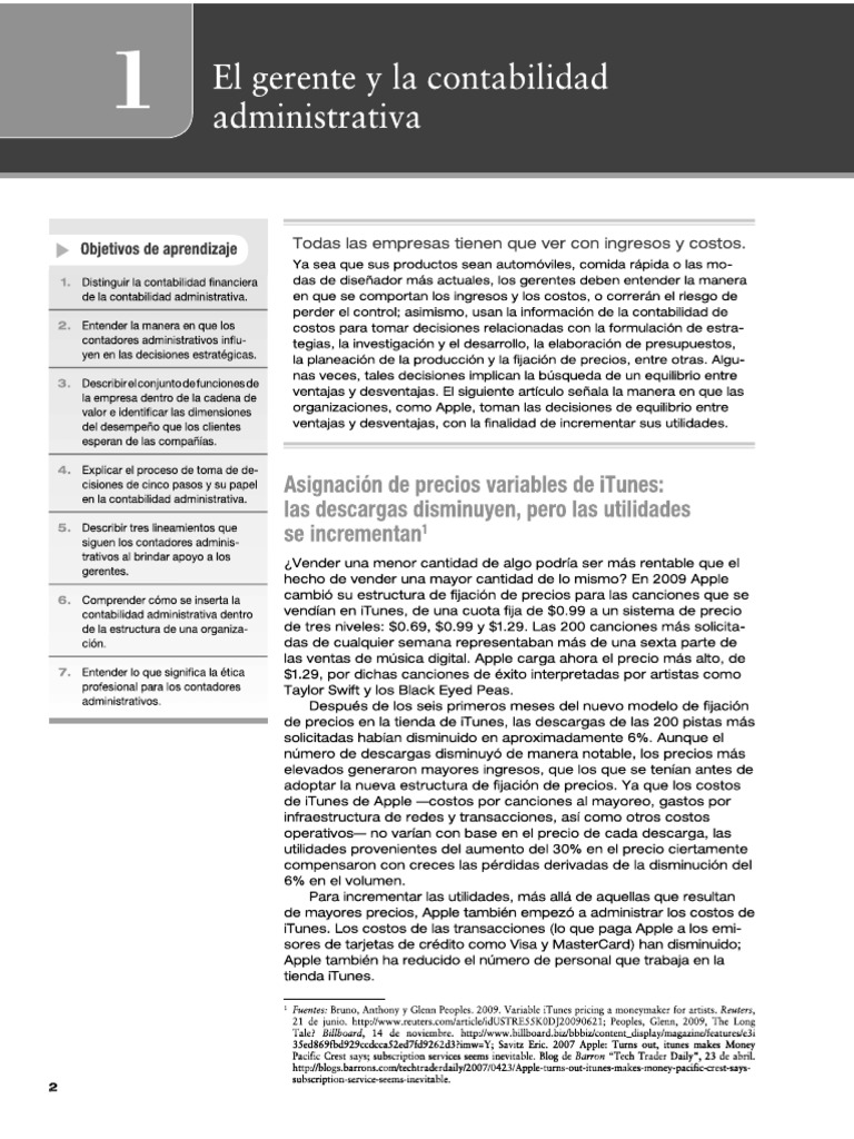 El Gerente y La Contabilidad Administrativa | PDF