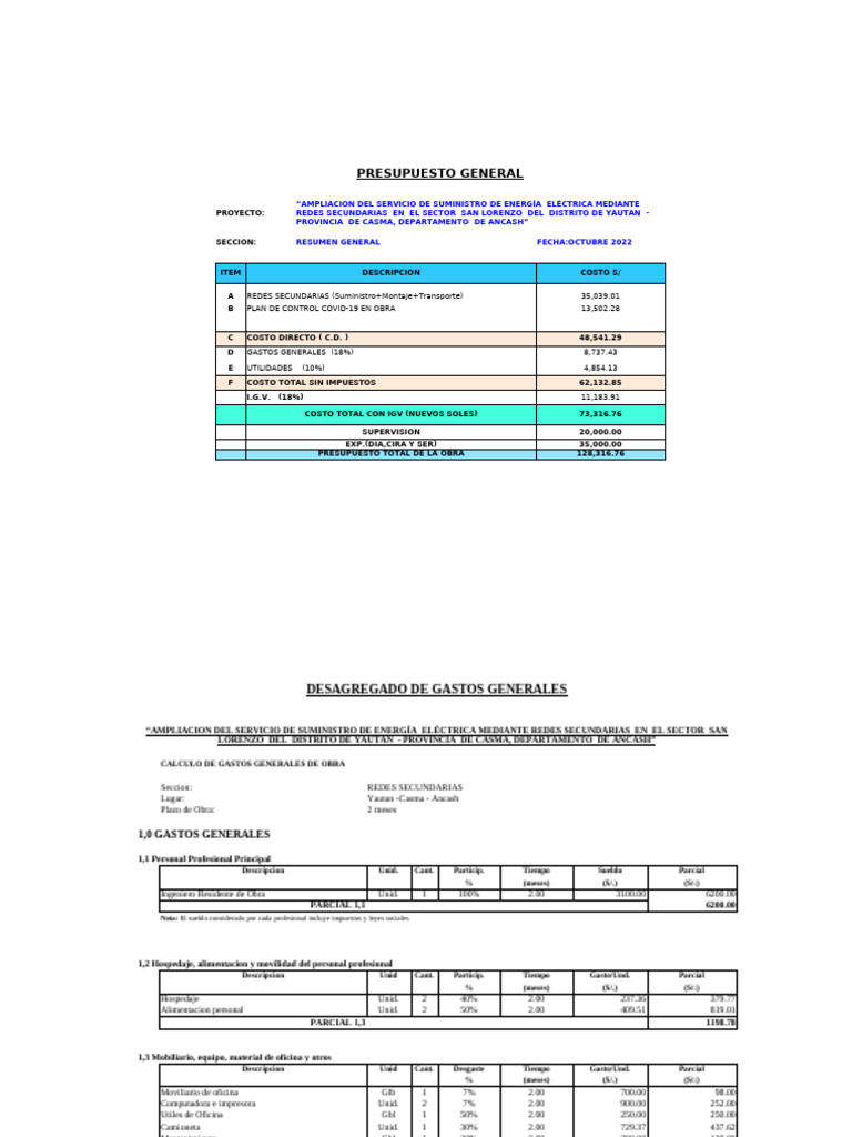 5.-Metrado y Presupuesto | PDF | Presupuesto | Ingeniería de Edificación