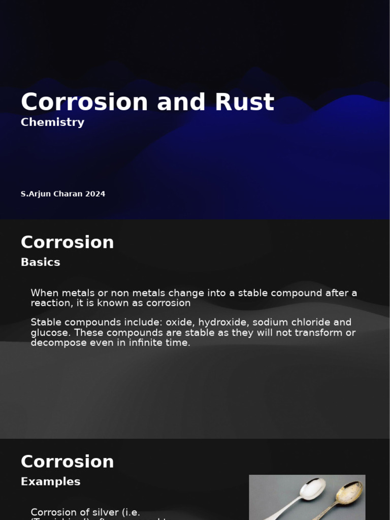 Corrosion and Rust | PDF