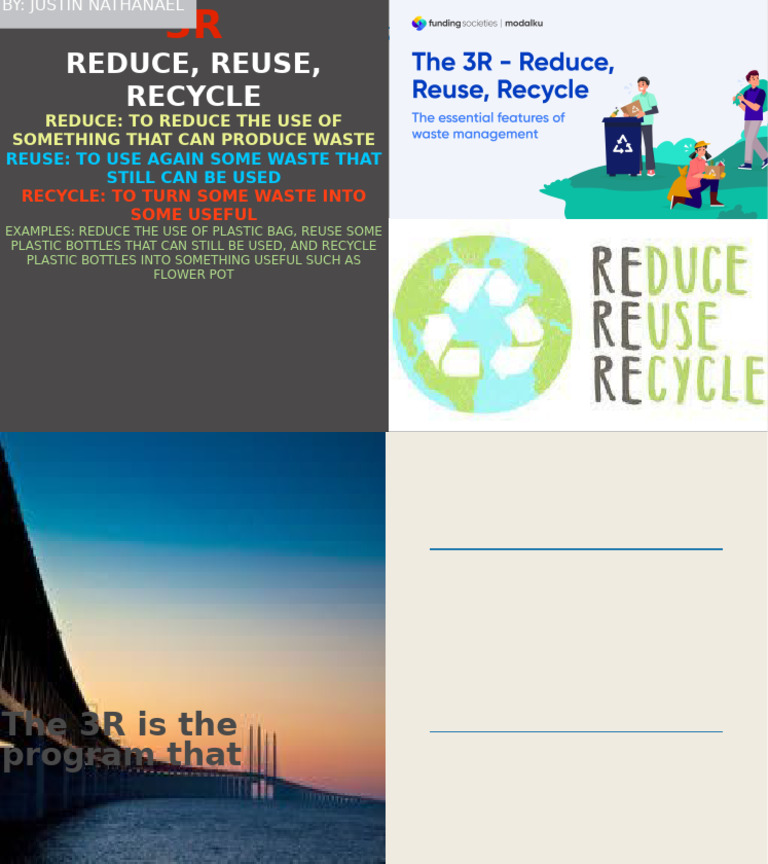 Understanding the 3Rs: Reduce, Reuse, Recycle | PDF