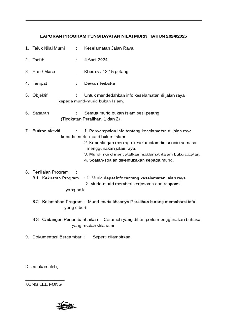 Program Nilai Murni 3 | PDF