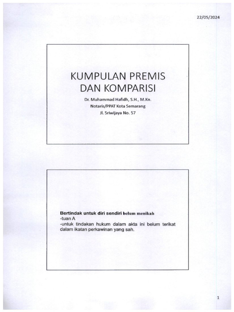 Kumpulan Premis Dan Komparisi 2 | PDF