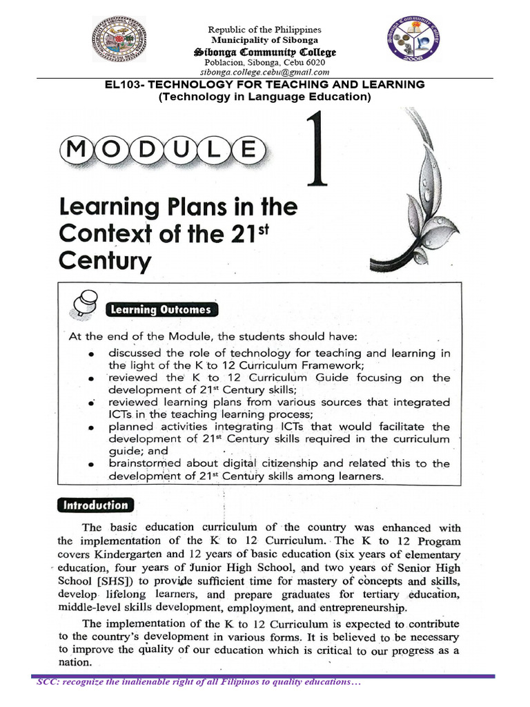 EL120-Module-1 | PDF | Philippines | Language Education