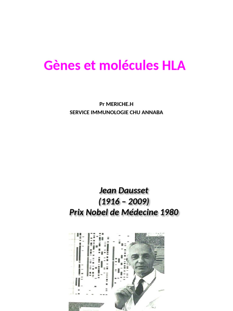 7-SYSTEME HLA | PDF | Complexe majeur d'histocompatibilité | HLA (antigène)