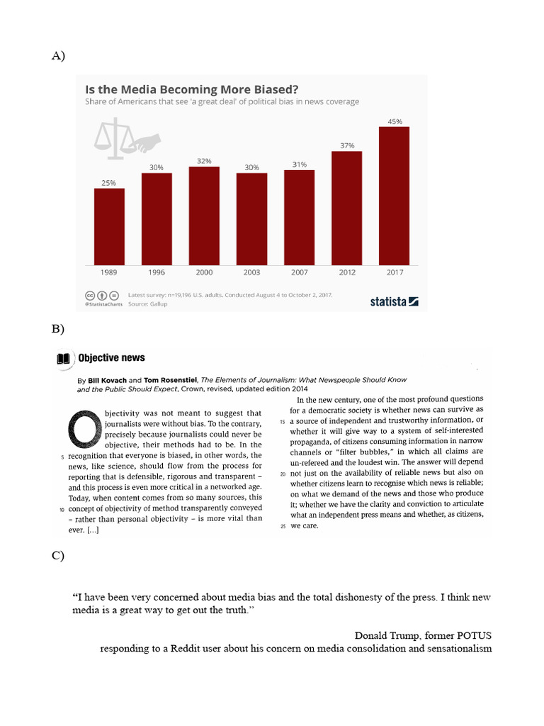 BIAS - Media (Find The Main Question) | PDF