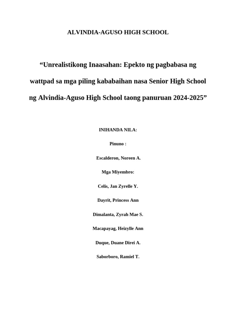 Pananaliksik Filipino Grupo 2 (1) | PDF