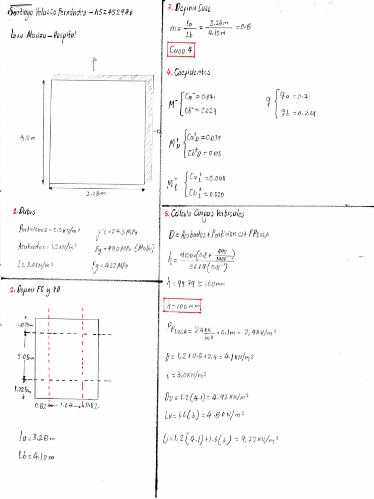 Ejemplo 1 Losa Maciza | PDF
