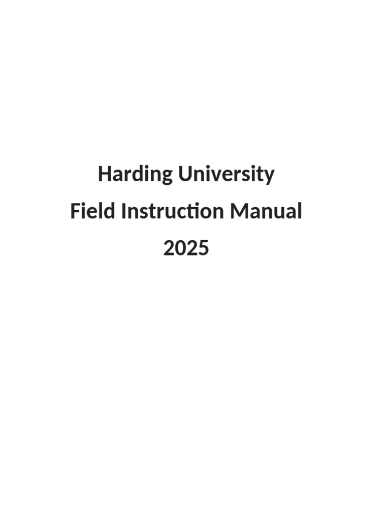 Field Instruction Manual Spring 2025 | PDF | Social Work | Employment