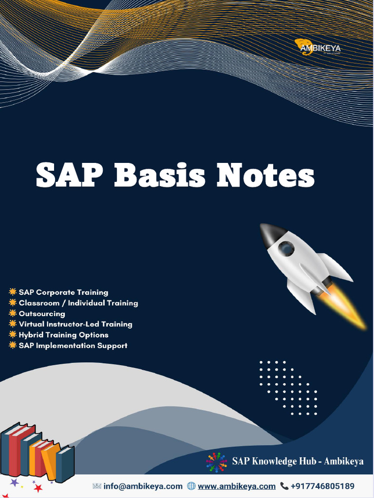 SAP Basis Notes | PDF | Databases | Cloud Computing