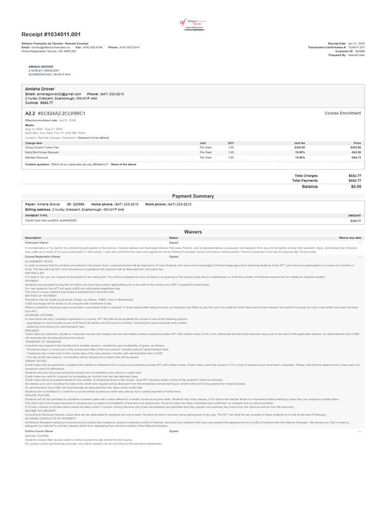A2.2 RECEIPT | PDF | Payments | Fee