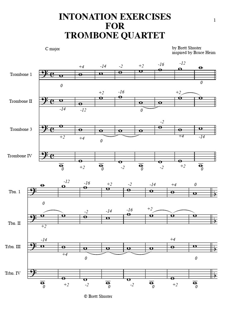 Intonation Trombone | PDF