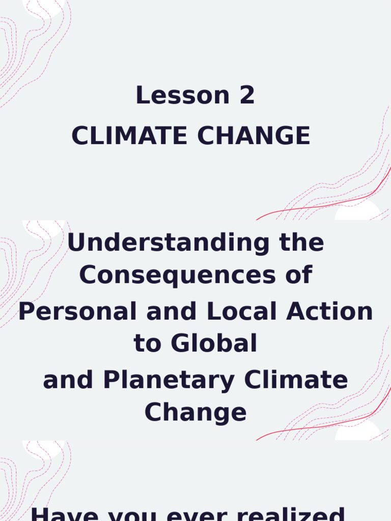 Lesson 2 - Climate Change [Autosaved] | PDF