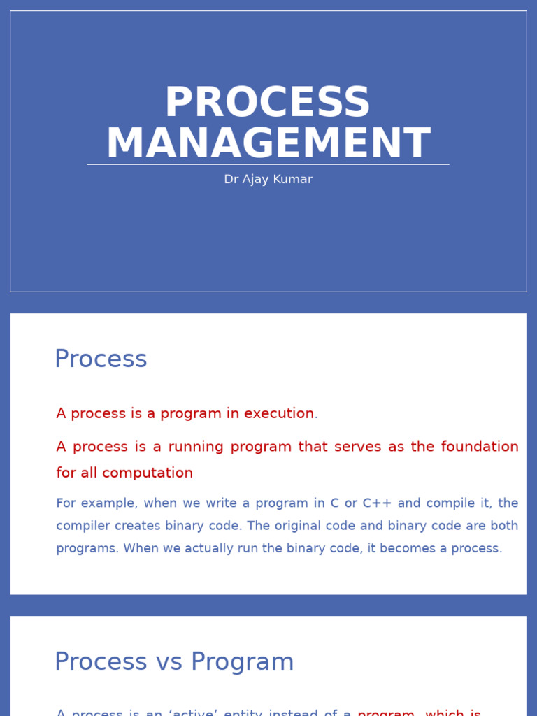 3. Process Management (1) | PDF | Process (Computing) | Scheduling (Computing)