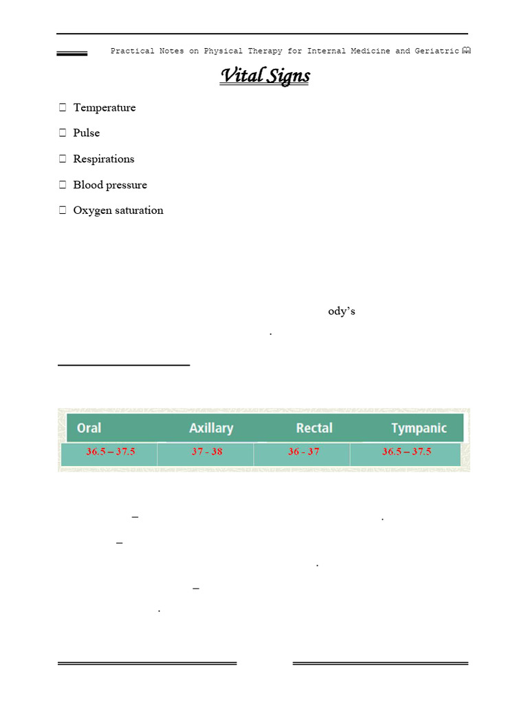 Vital Signs Assessment in Geriatric Care | PDF | Pulse | Breathing