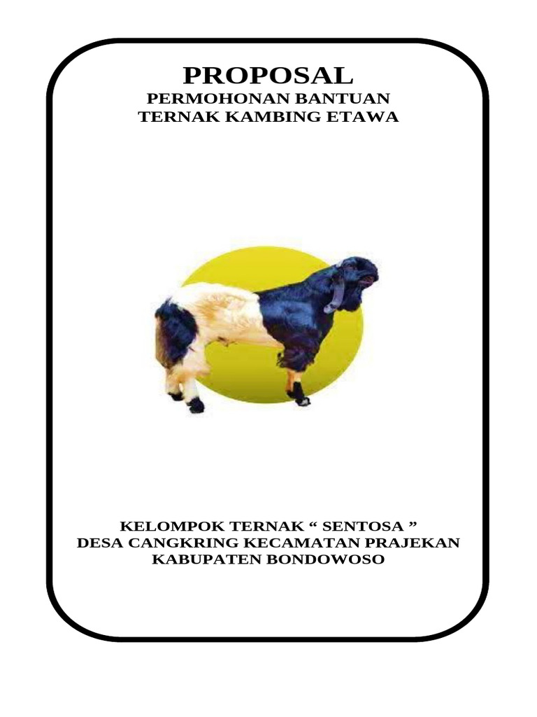 Proposal Ternak Kambing Cangkring | PDF