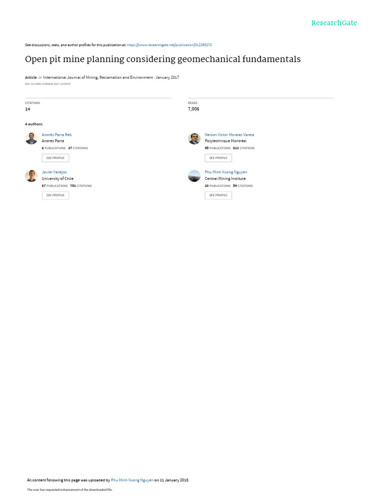 Open Pit Mine Planning Fundamentals 1740477847 Pdf Mining