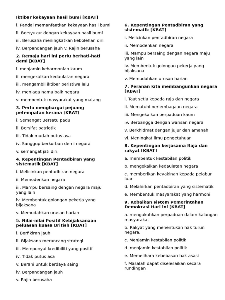 Iktibar Kekayaan Hasil Bumi | PDF