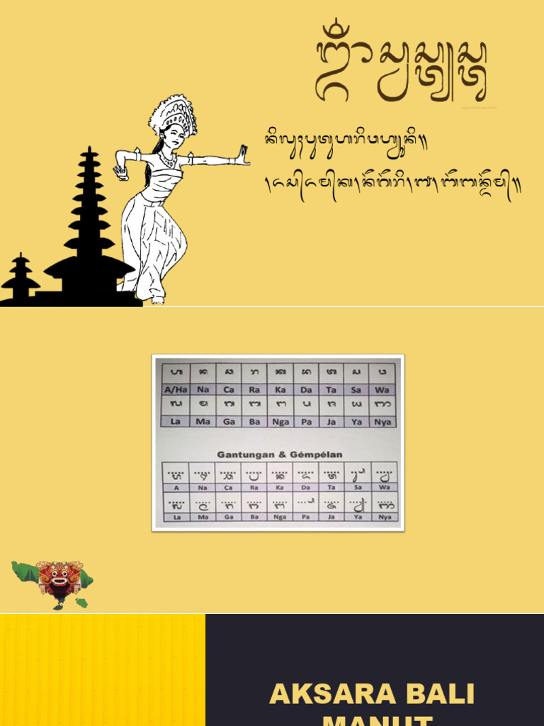 Jenis Aksara Bali dan Penggunaannya | PDF