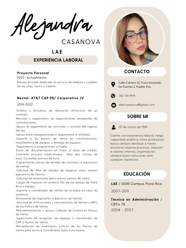 CV Alejandra Casanova 2025 PDF | PDF