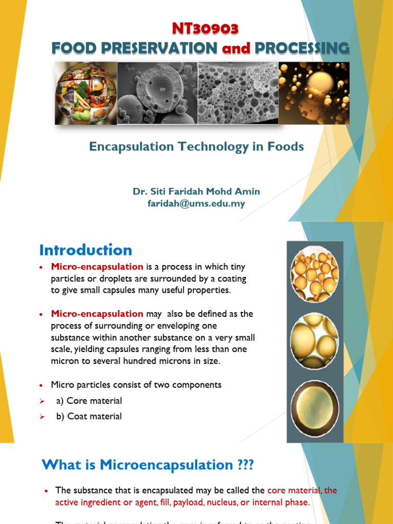 Encapsulation Technology_NT30903 | PDF | Liposome | Emulsion
