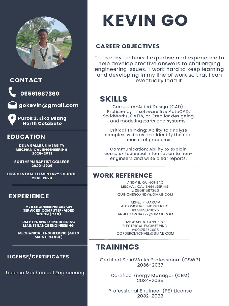 Black White Minimalist CV Resume - 20250305 - 224031 - 0000 | PDF | Engineering | Mechanical ...