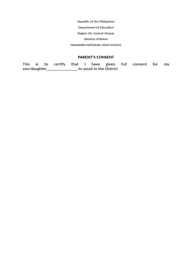 Parent Consent | PDF