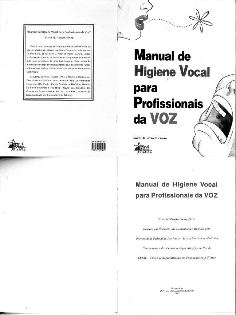 Manual de Higiene Vocal Para Profissionais Da Voz | PDF