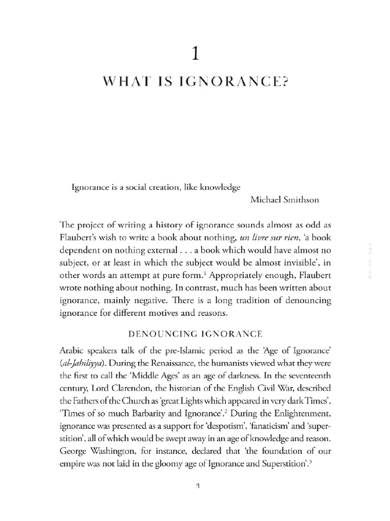 Ignorance | PDF