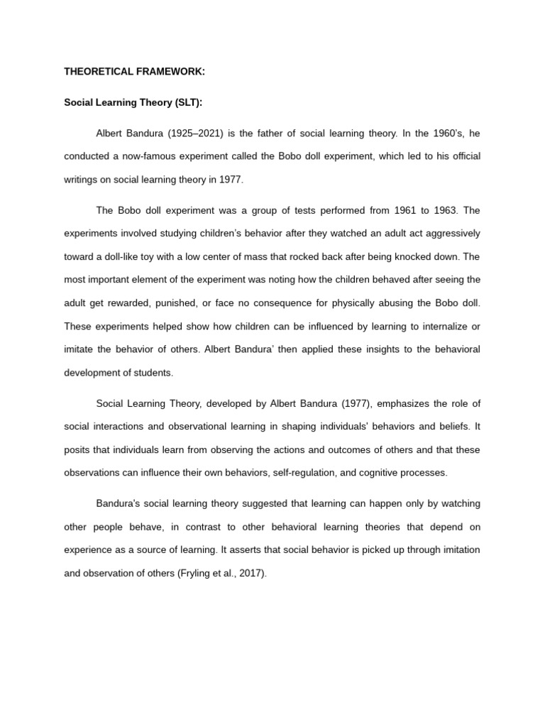 Framework | PDF | Cognition | Psychological Theories