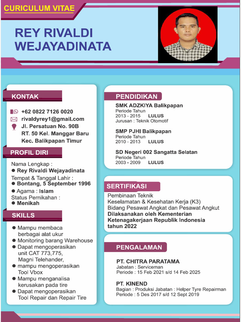 Cv Rey Revaldi-compressed | PDF