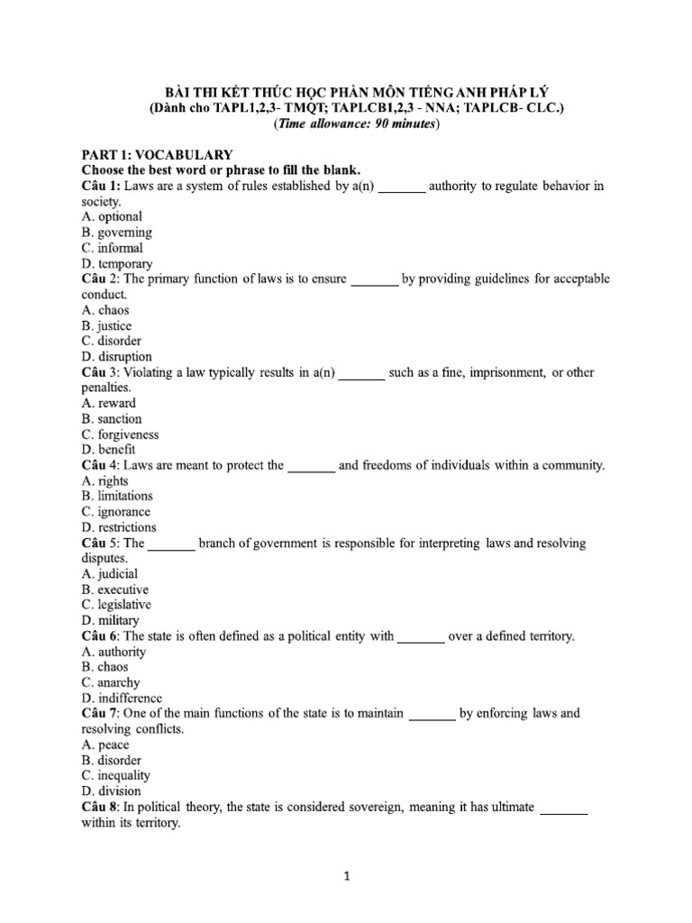 BE1. Sample Test | PDF