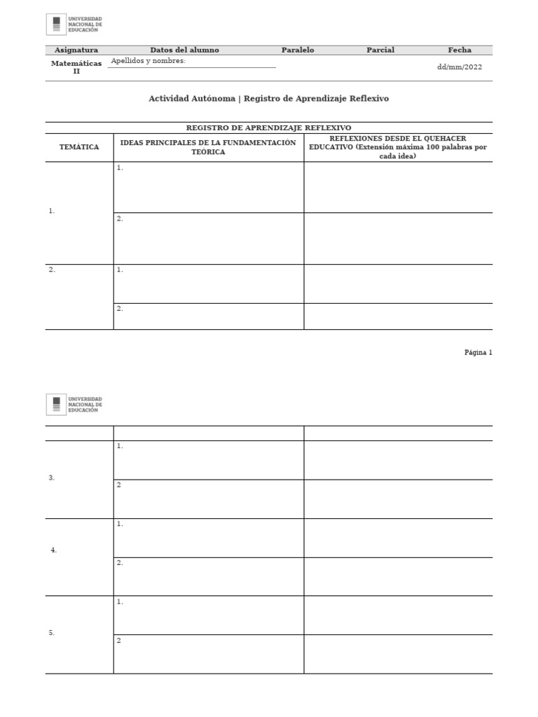 Formato para Elaborar El RAR - EIB 2022 AG | PDF