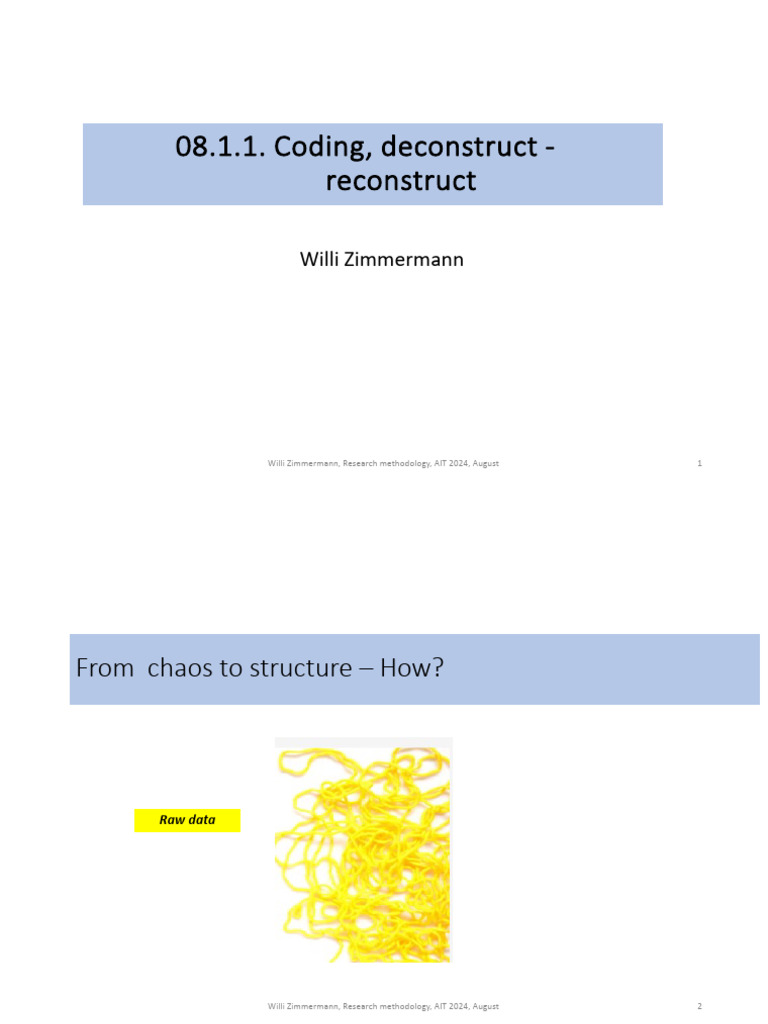 08.1.1 Code-Deconstruct - Reconstruct Adapted 2024 | PDF | Methodology ...