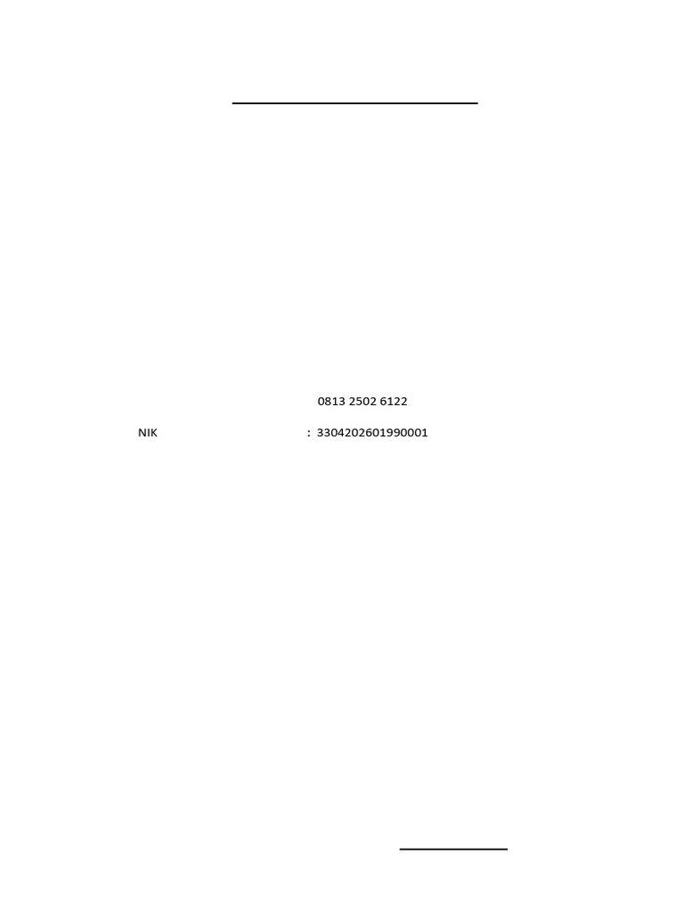 Hendro Susanto Lamaran Baruu | PDF