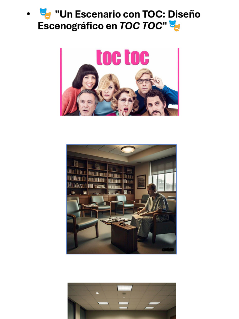 Diseño Escenográfico en TOC TOC | PDF